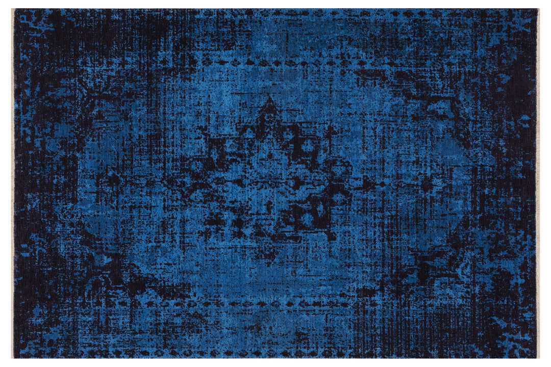 TALVA Persian Rug Pattern, Dark Teal, Faded, Luxurious, Vintage Looks ...