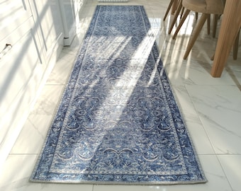 Blue Runner Rug | Etsy