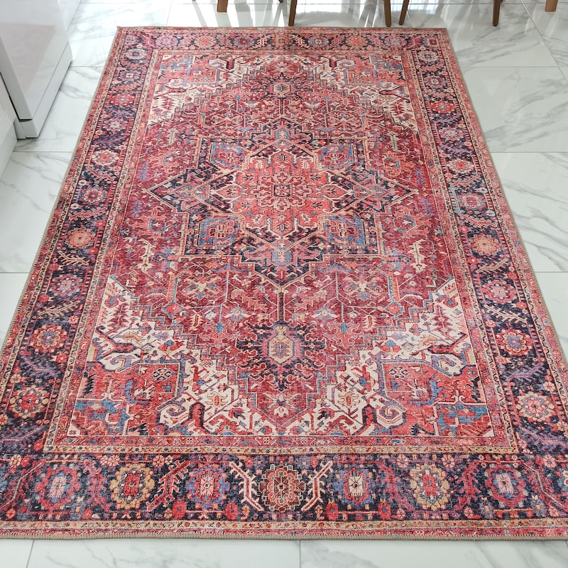 Red Persian Rug - Etsy