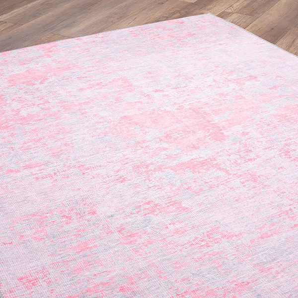 Pink Abstract Rug - Etsy
