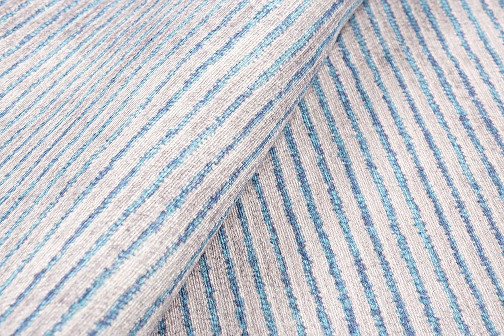 BALA Blue Striped Modern Neutral Rug Faded Vintage - Etsy