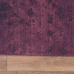 MARA Red-violet Vintage Area Rug, Dark Reddish Purple, Magenta, Wine ...