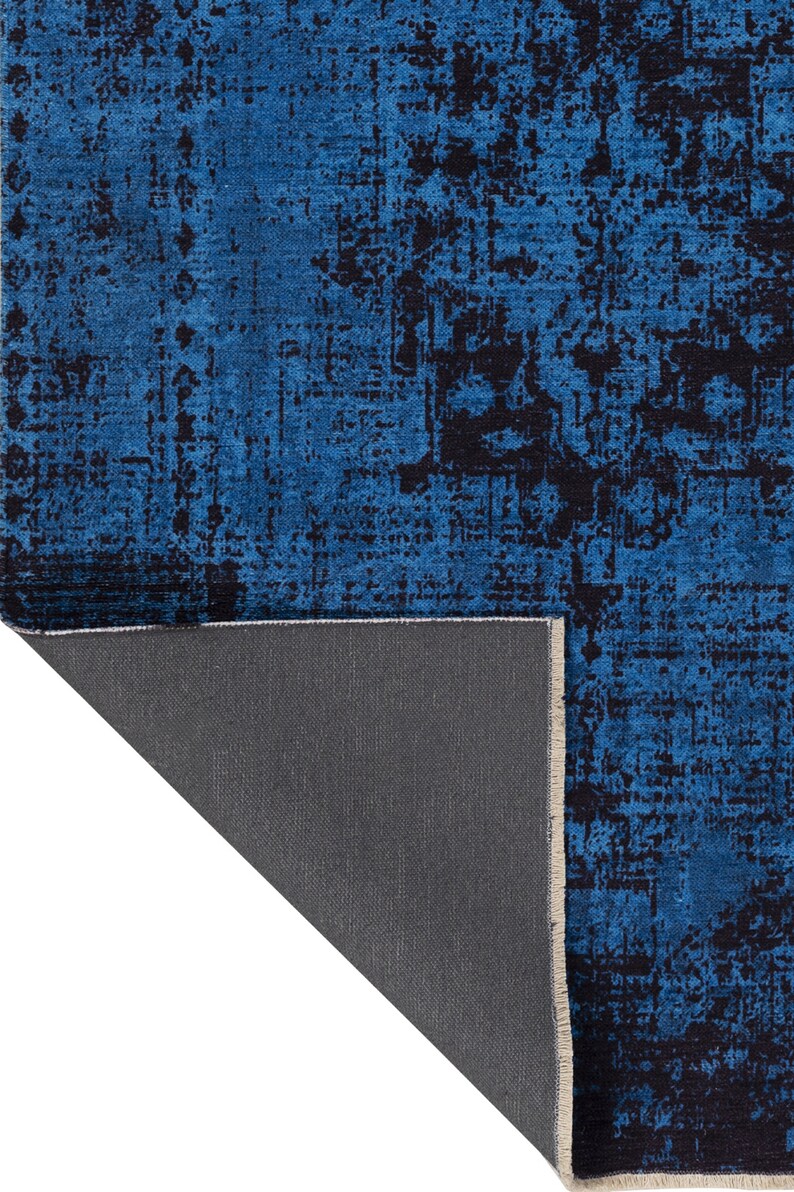 TALVA Persian Rug Pattern Dark Teal Faded Luxurious - Etsy