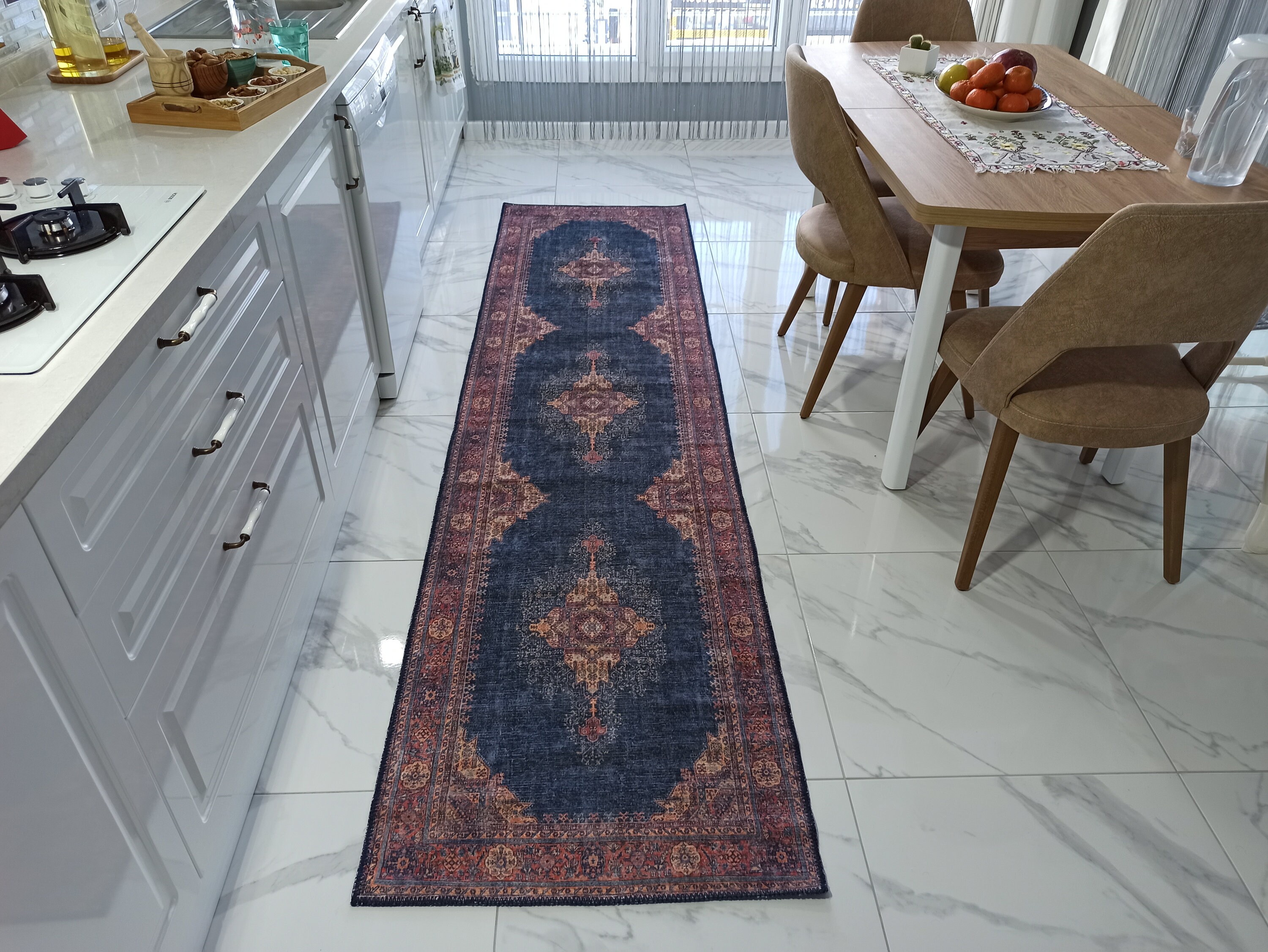 NARGAN Runner Persian Runner Rug Antique Hand-knotted Look - Etsy