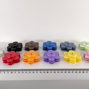 3D Printed Building Brick Style Flowers Cute Desk Decor Block Flower ...