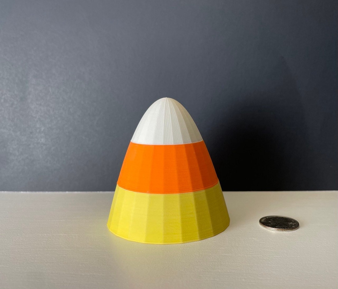 Candy Corn Figure Decoration 3D Printed Halloween Decor - Etsy