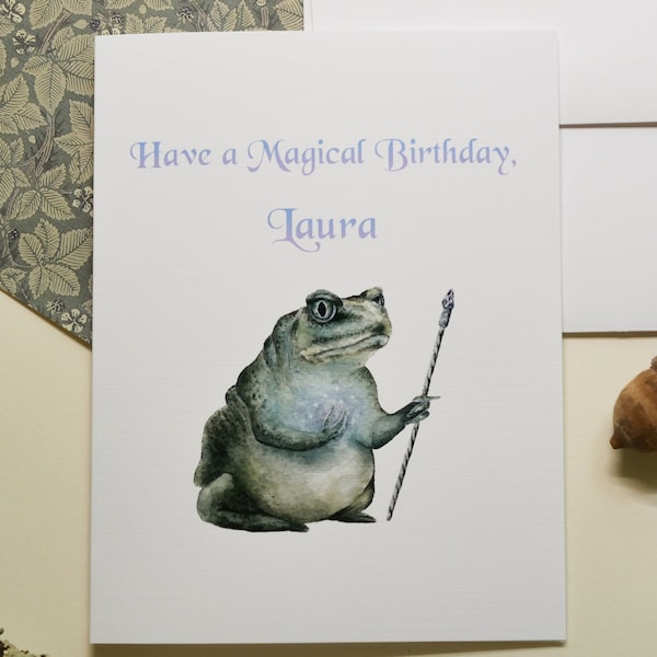 Toad Birthday Card - Etsy