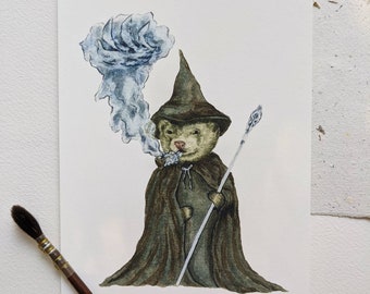 Ferret Painting | Etsy