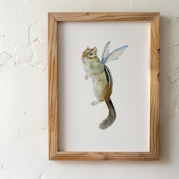 Chipmunk Art - Etsy