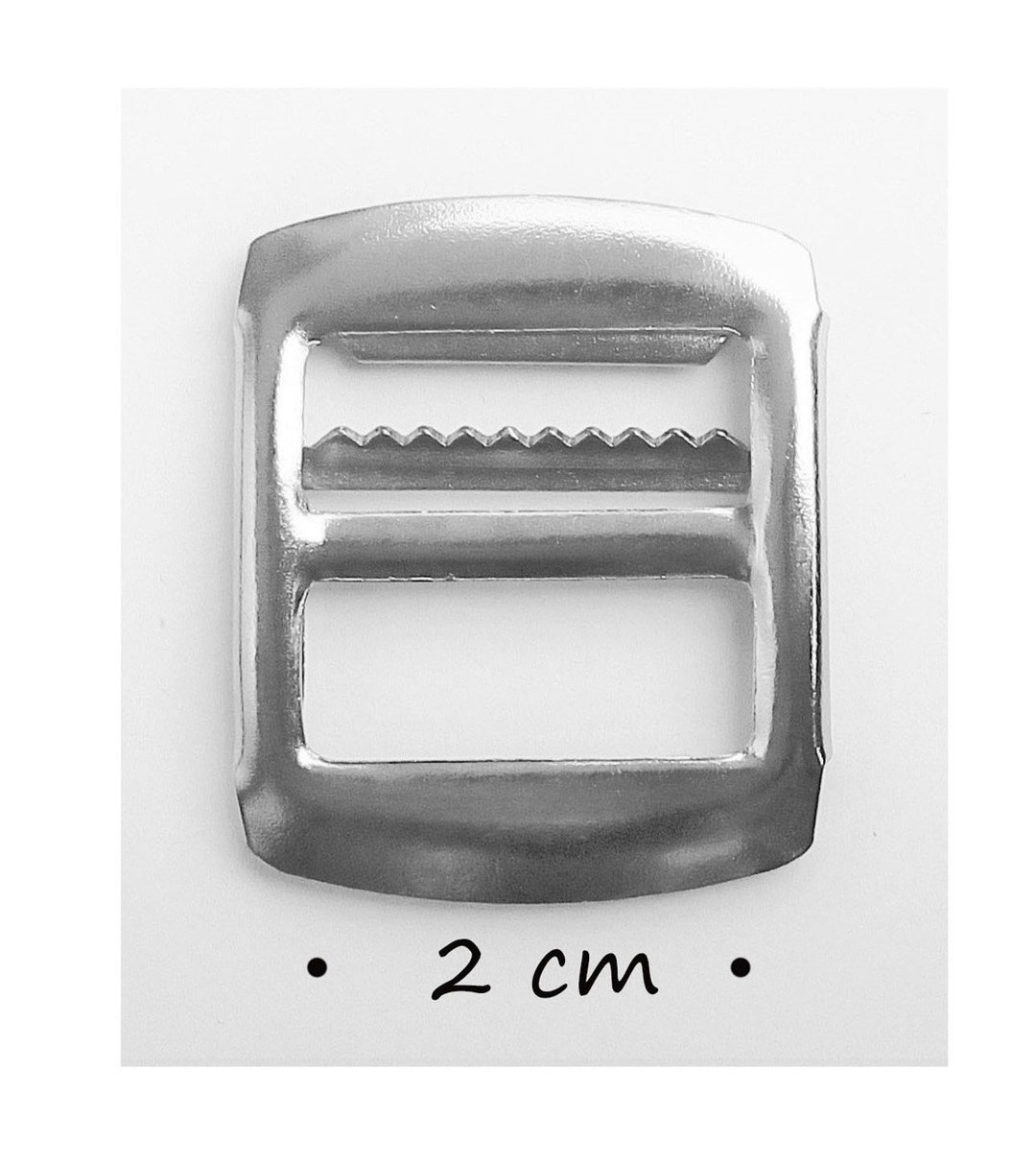 2 Vest Buckles 2 Cm Wide, Trouser Buckles Nickel-plated, Silver-colored ...