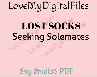 Lost Socks Svg - Etsy