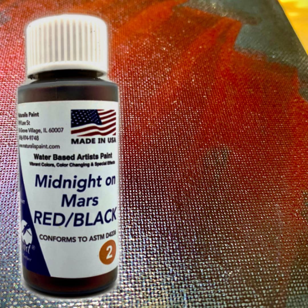 Naturalis Midnight on Mars RED BLACK Color Changing Artists Paint - Etsy