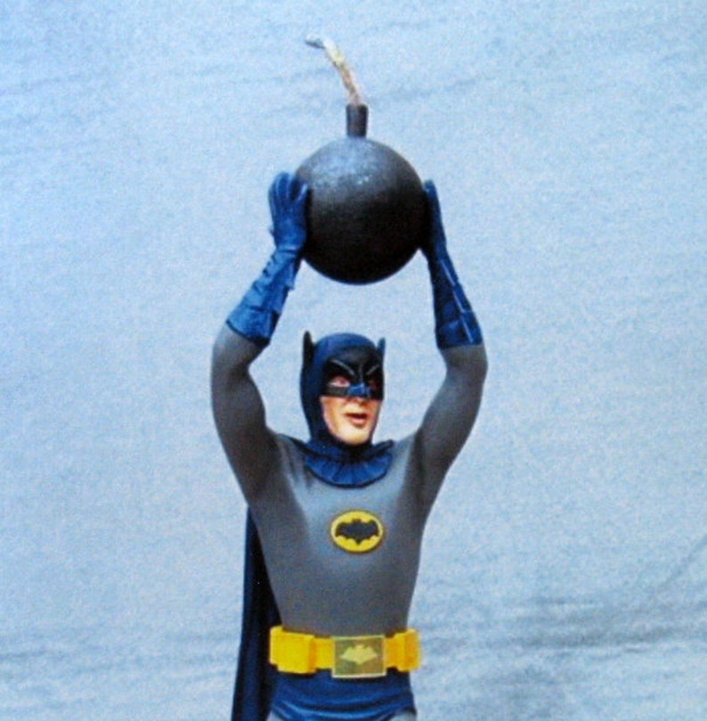 Batman with Bomb Rare Resin Model I.D.C. 1992 Adam West | Etsy