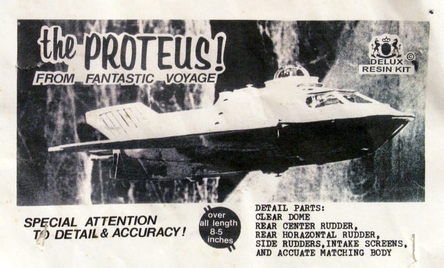 Fantastic Voyage Proteus Delux Models Rare Resin Kit Sci-fi Spacecraft ...