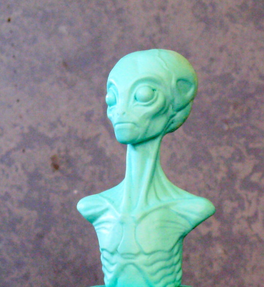 UFO Gray Alien Visitor Rare Resin Model Bust UAP Extraterrestrial ...