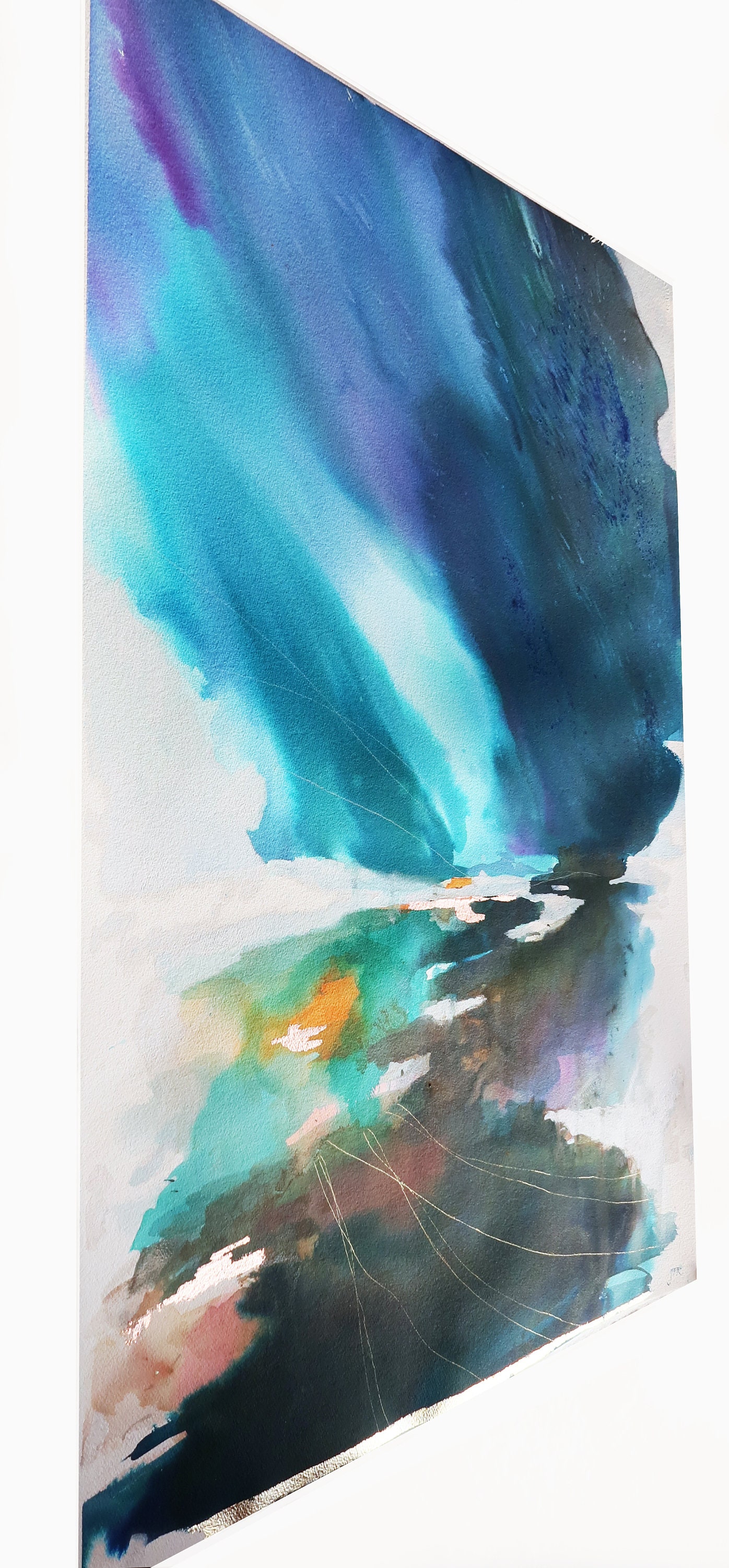 Original Signed Art Abstract Watercolour and Ink Painting | Etsy