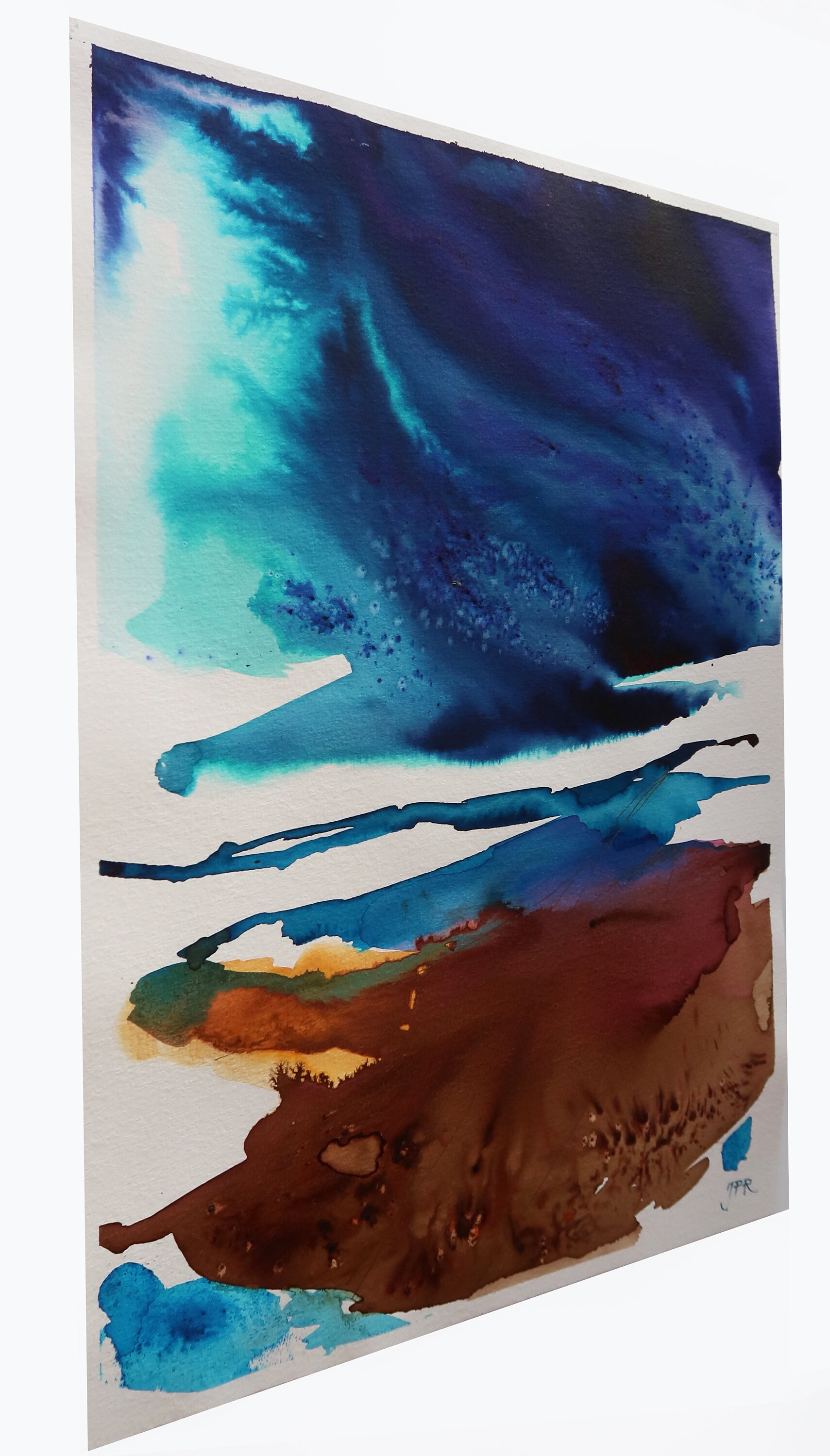 Original Signed Art Original Watercolour Abstract Painting | Etsy UK