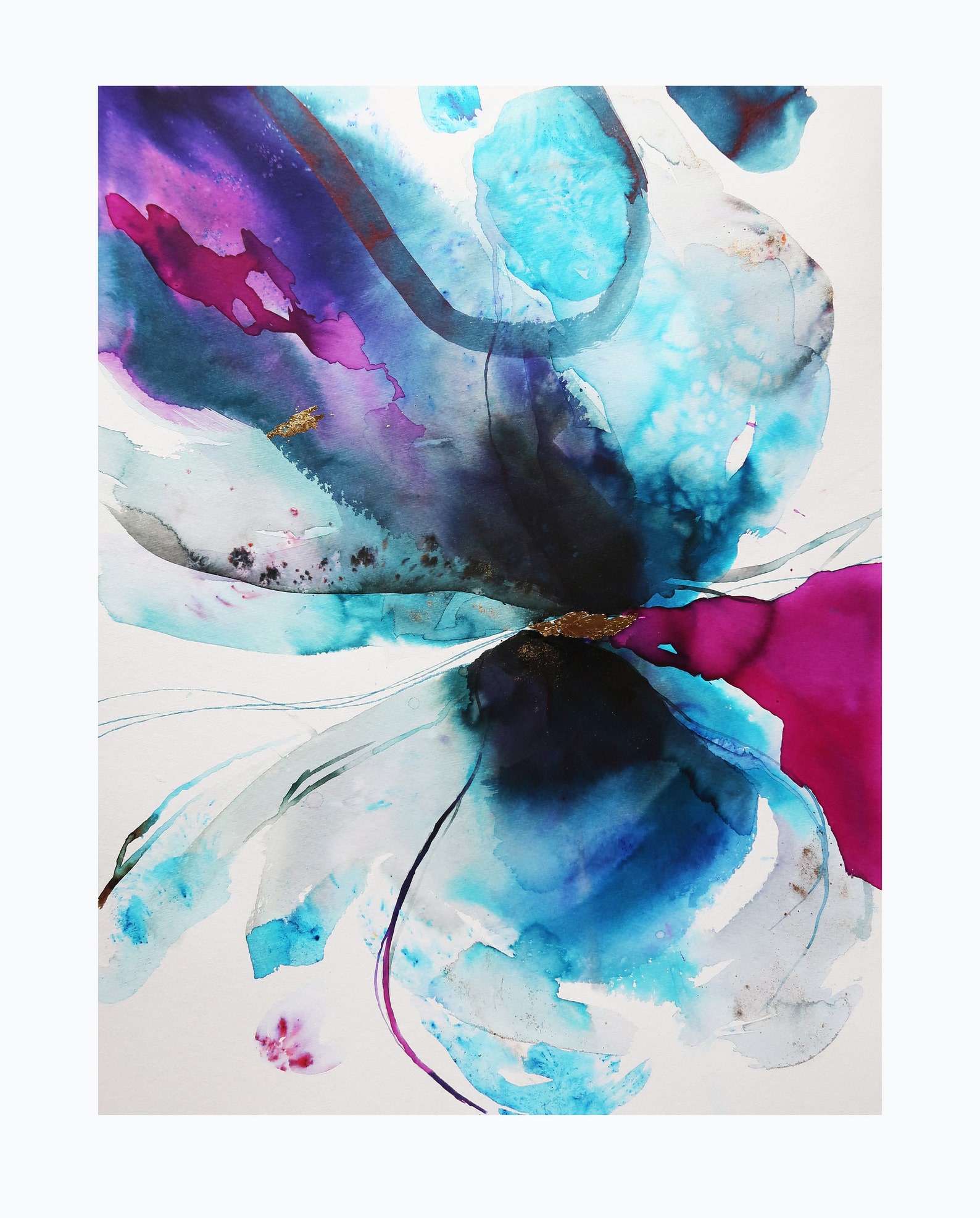 Original Signed Art Original Watercolour Abstract - Etsy