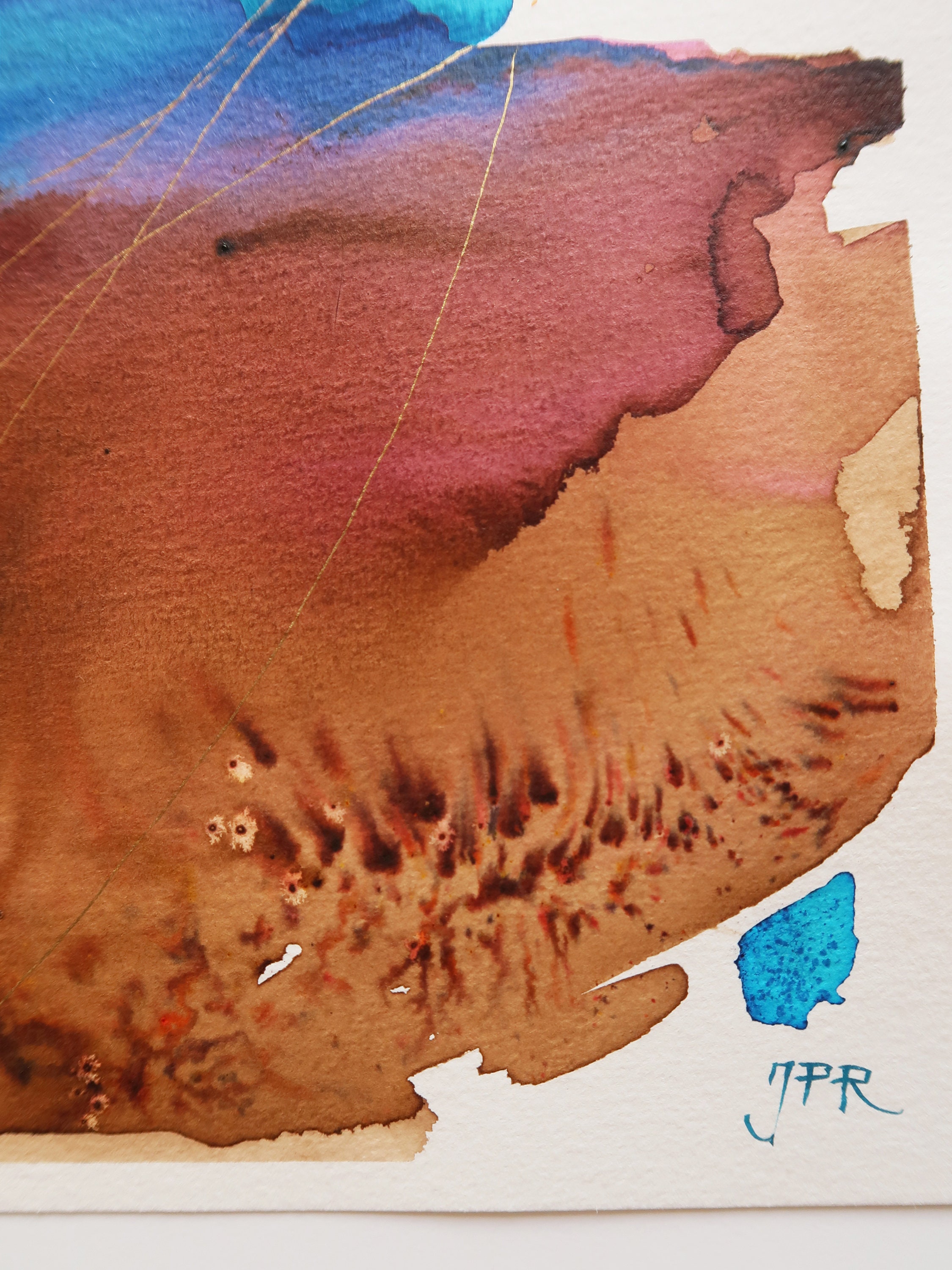 Original Signed Art Original Watercolour Abstract Painting - Etsy UK