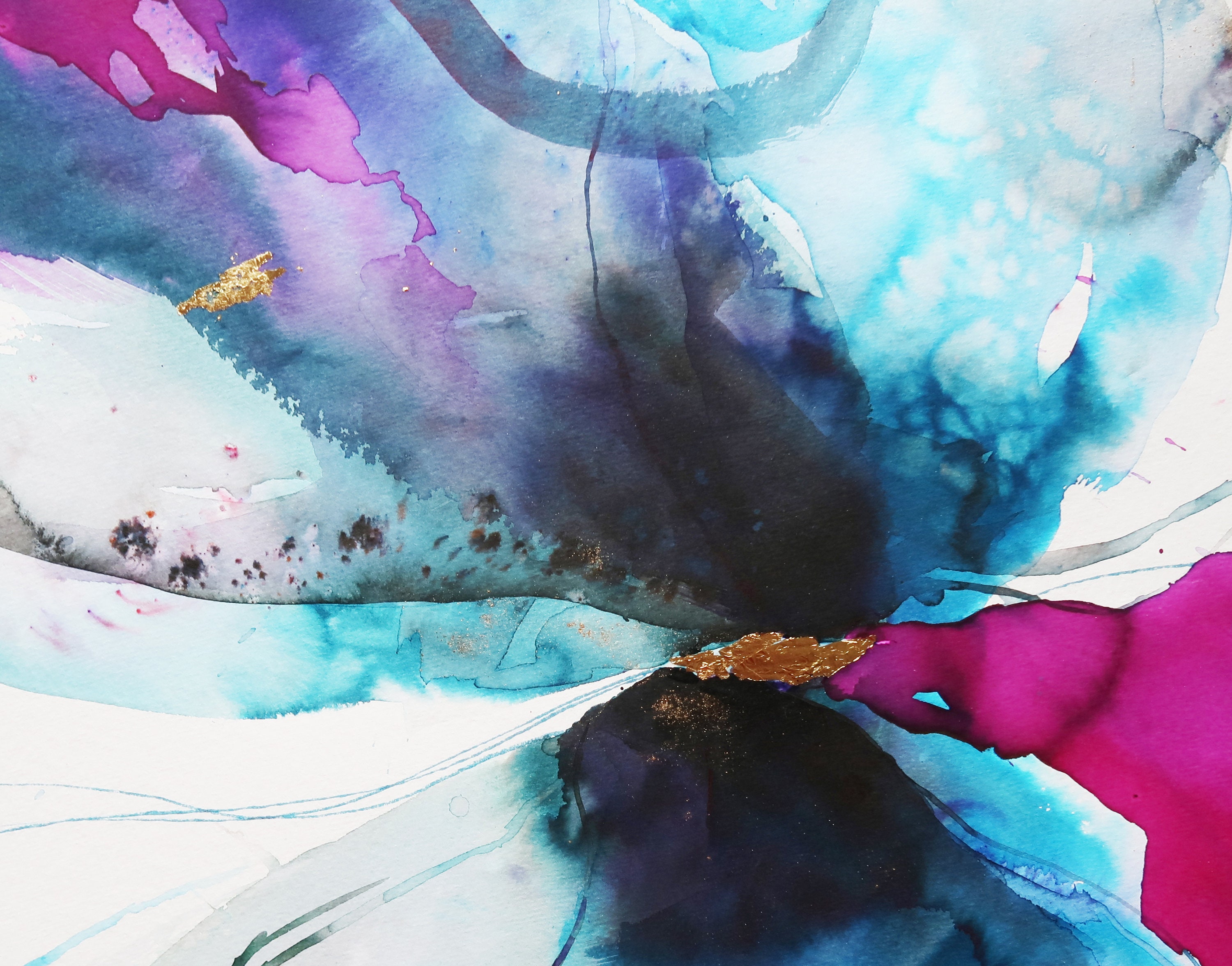 Original Signed Art Original Watercolour Abstract - Etsy