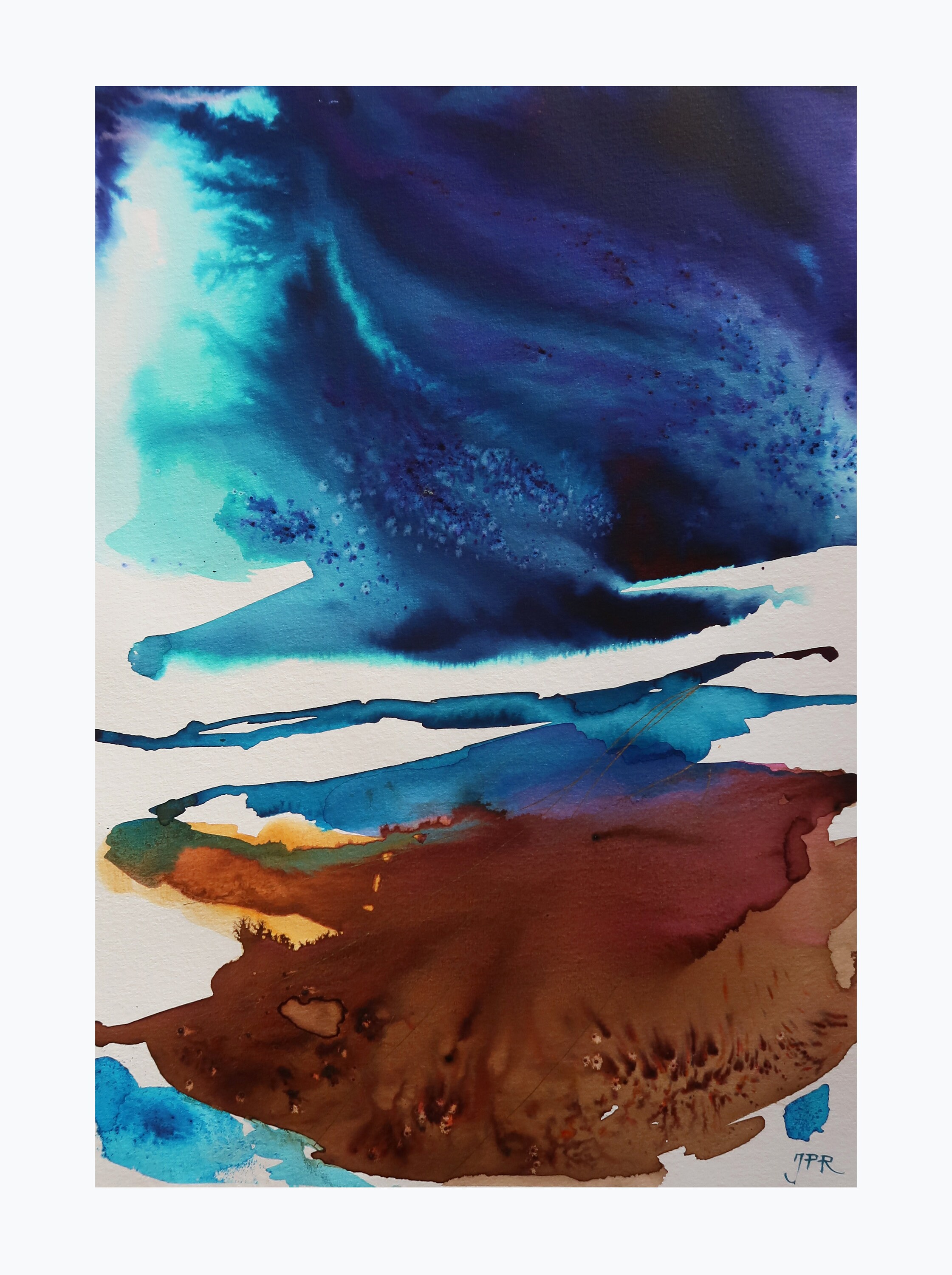 Original Signed Art Original Watercolour Abstract Painting | Etsy UK