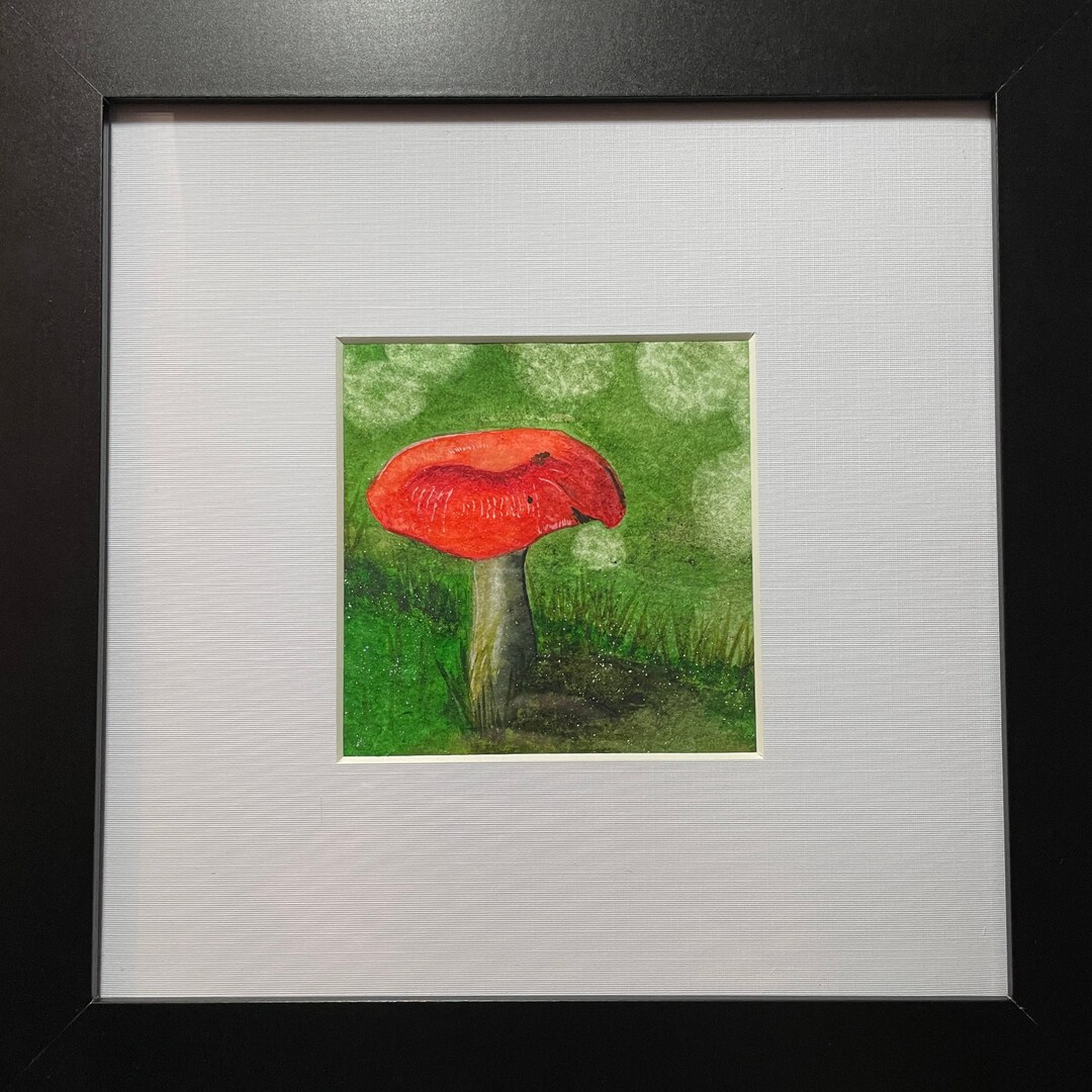 Toadstool Watercolor Painting - Etsy