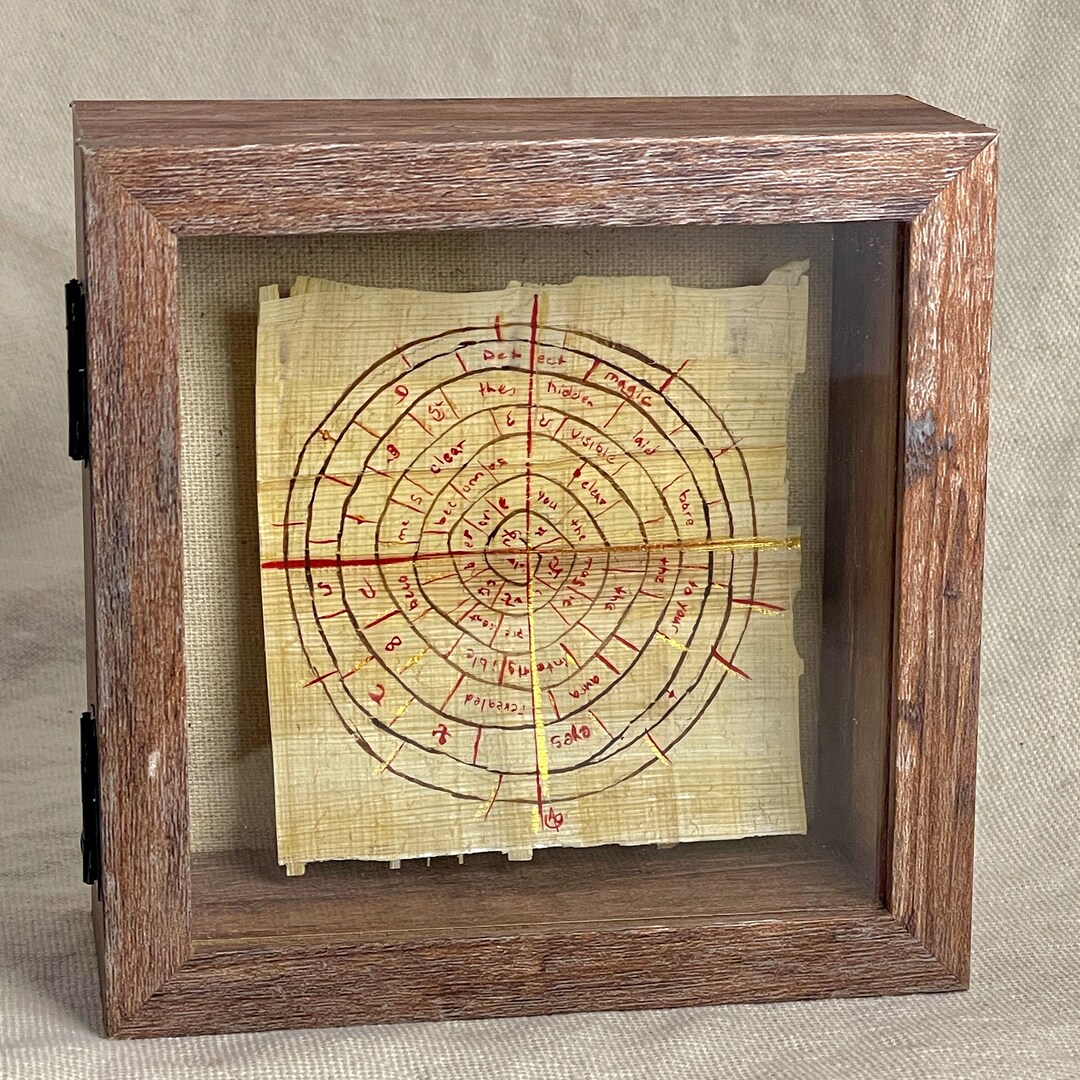 Detect Magic Spell Scroll Alchemical Style Medieval Illumination - Etsy