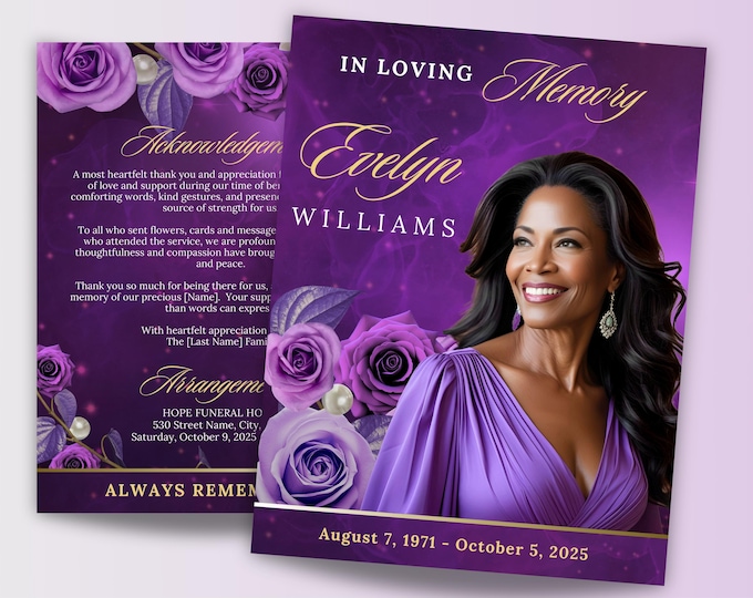 In Loving Memory Memorial Background Memorial Button Funeral Program ...