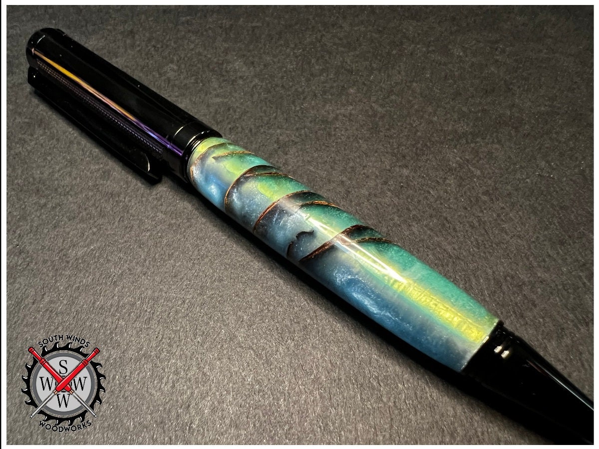 Hand Turned, Custom Resin Twist Pens / Ball Point Pens. All Unique ...