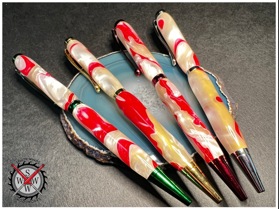 Hand Turned, Custom Acrylic Twist Pens / Ball Point Pens. All Unique ...