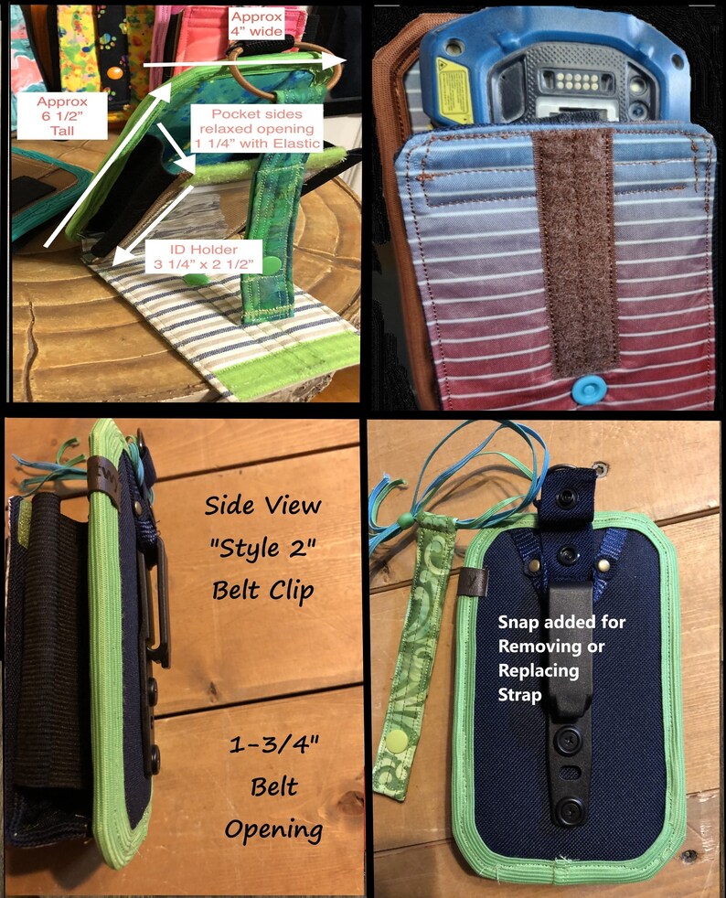 Scanner/phone Holder With style 2 Belt Clip, ID Holder, Adjustable ...