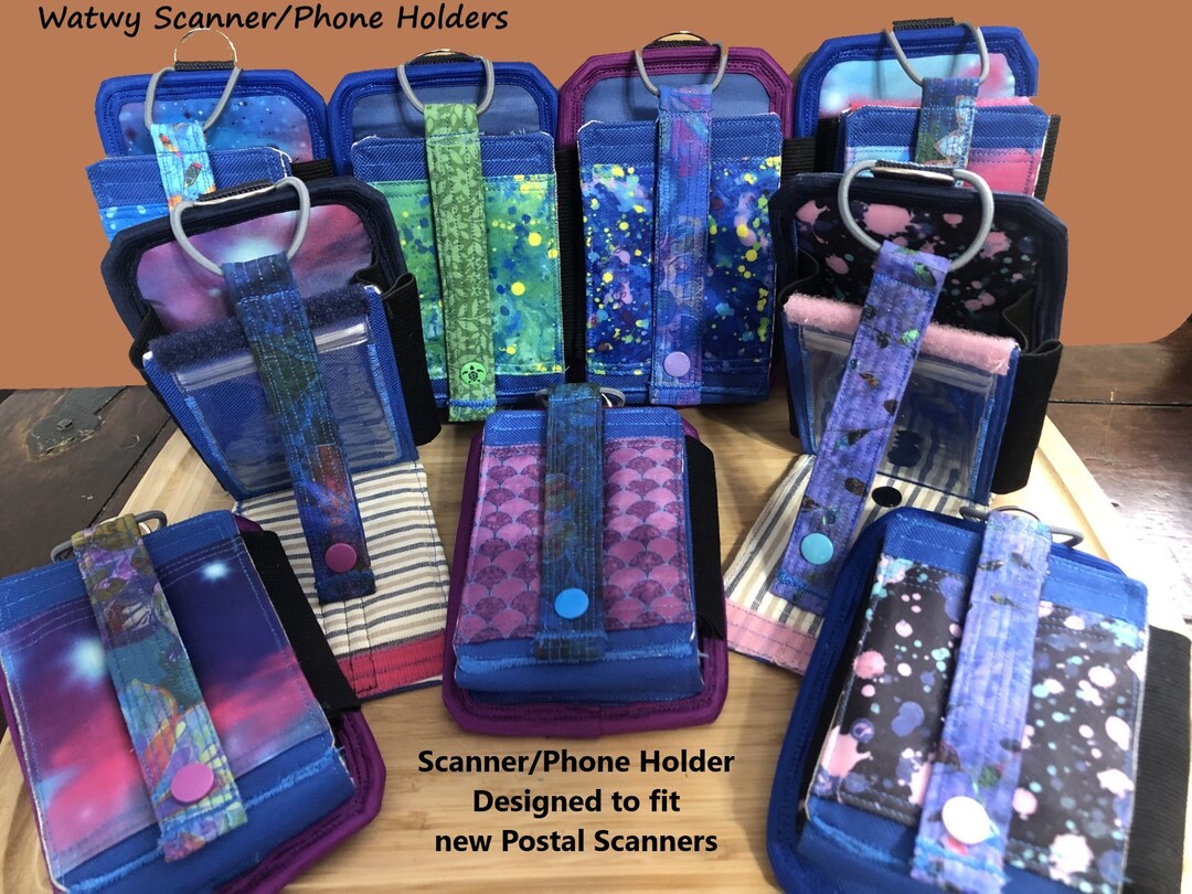 Scanner/phone Holder With Belt Clip, ID Holder, Velcro, Elastic Pen ...