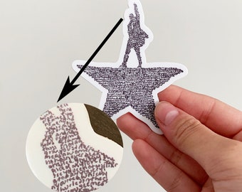 HAMILTON Water Resistant Vinyl Sticker Musicals RISE UP History ...