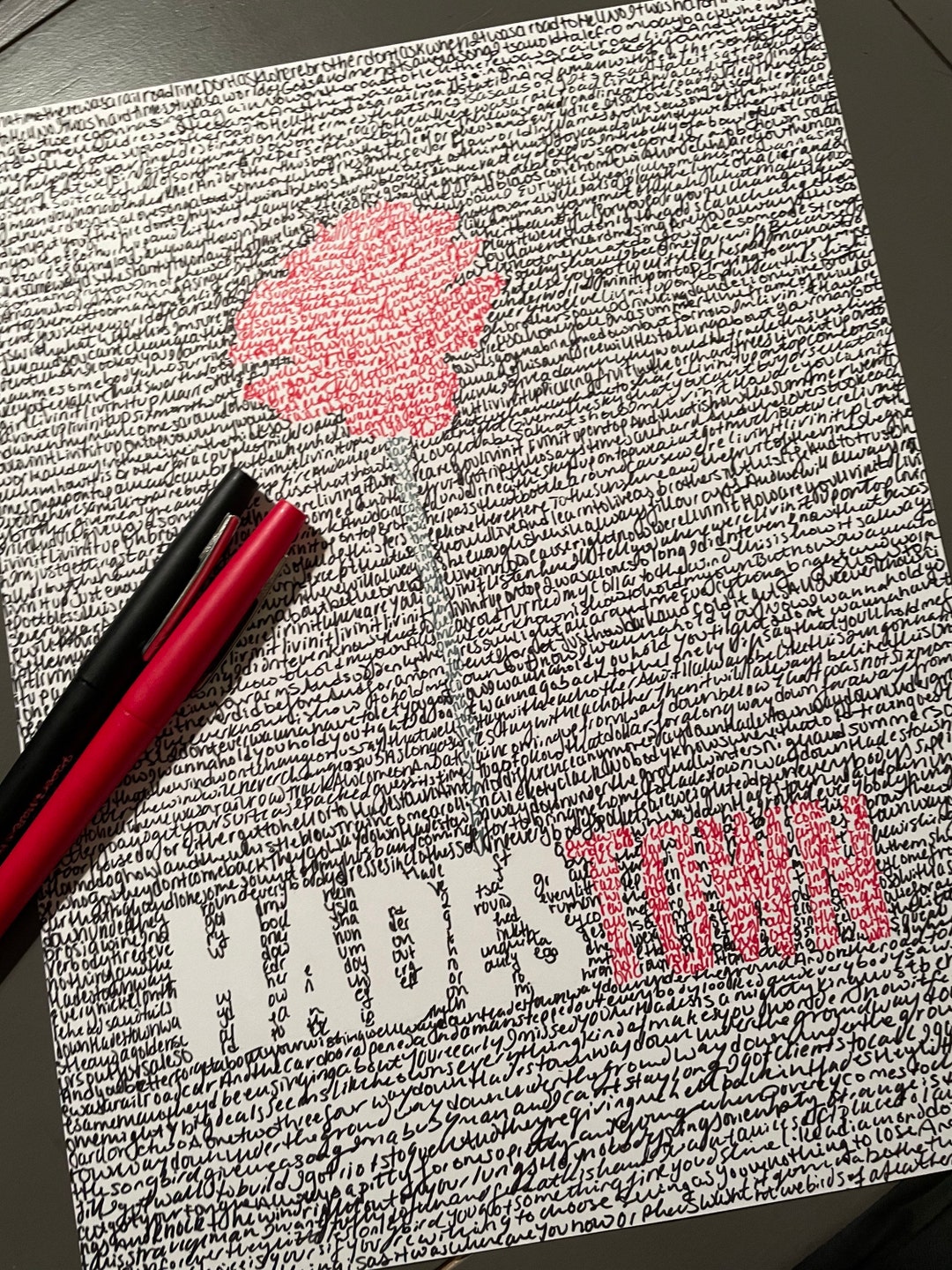 Hadestown Lyrics Prints - Etsy