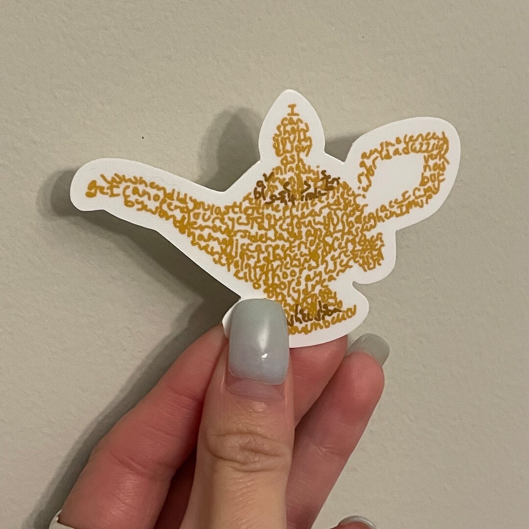 Aladdin Lyrics Sticker - Etsy