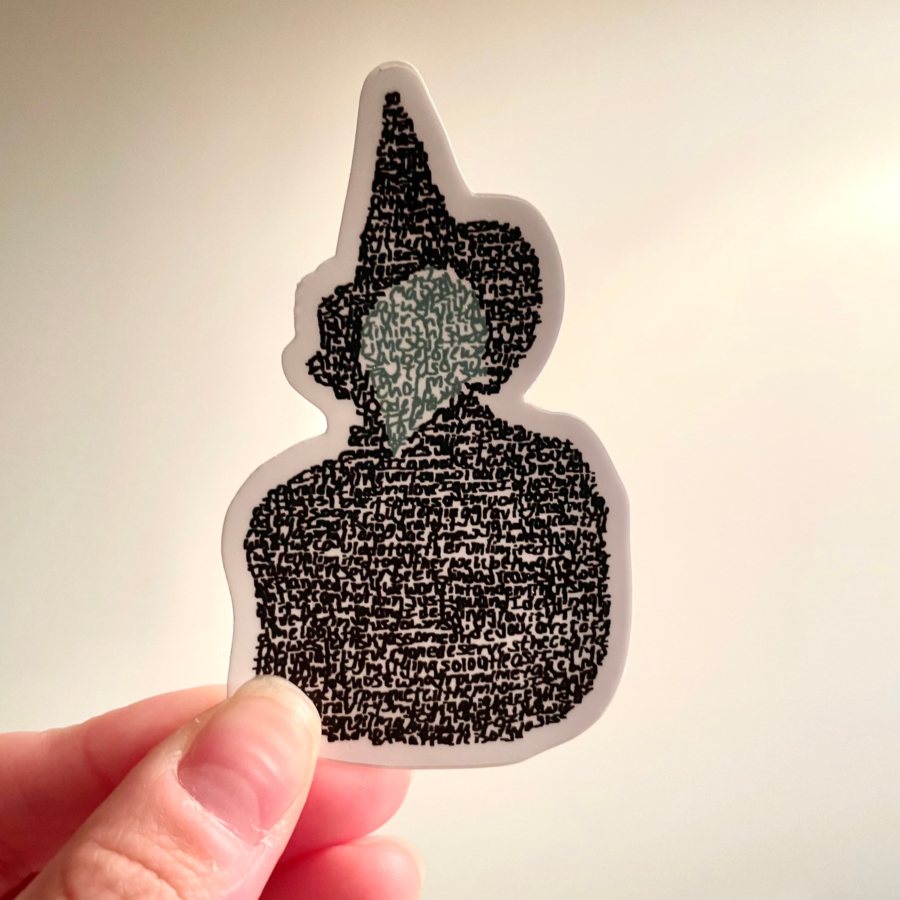 Wicked Elphaba Lyrics Sticker - Etsy