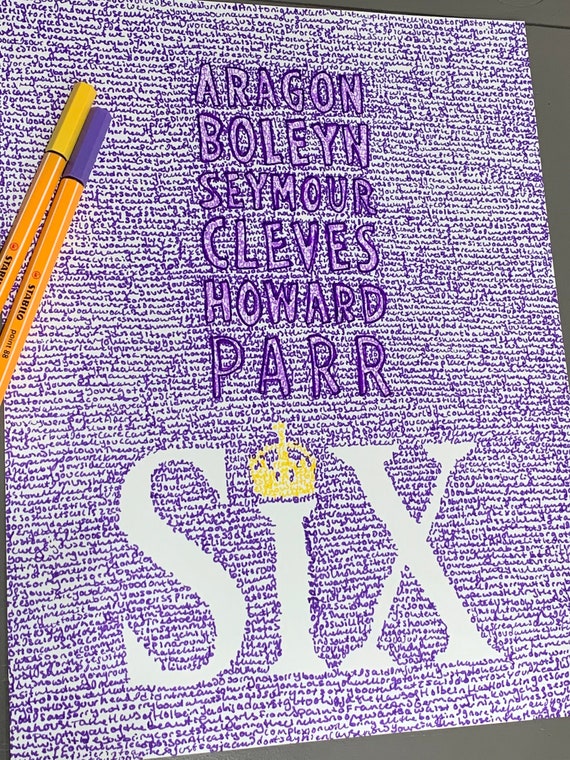 Six Lyrics Prints | Etsy