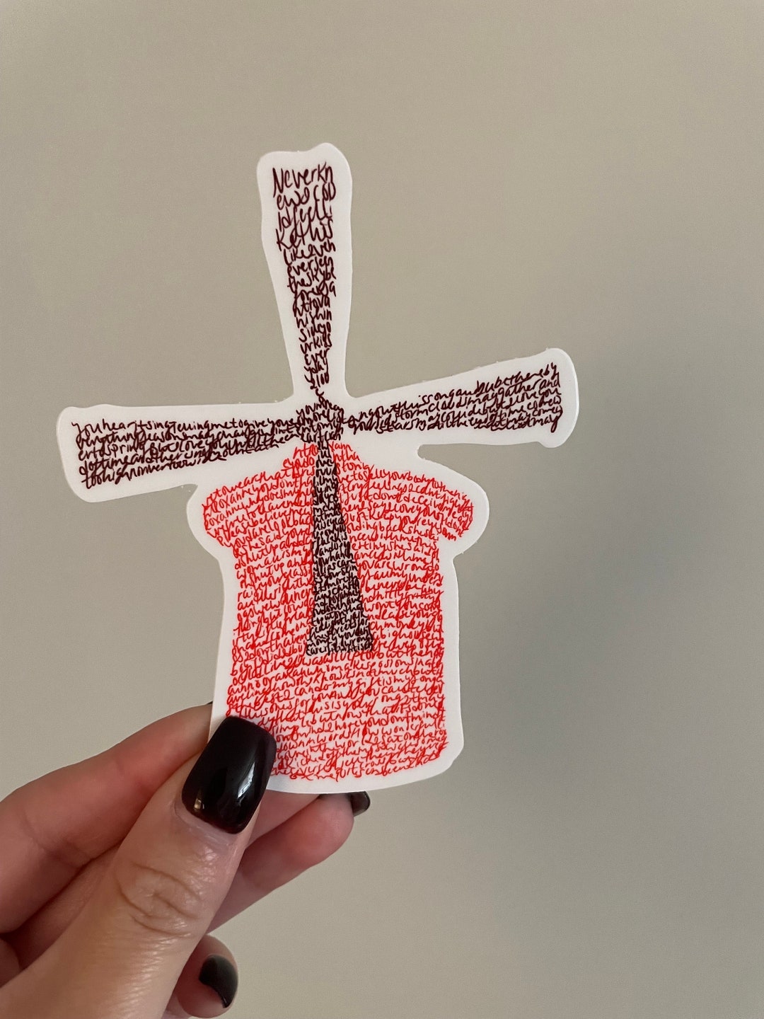 Moulin Rouge Lyrics Sticker - Etsy