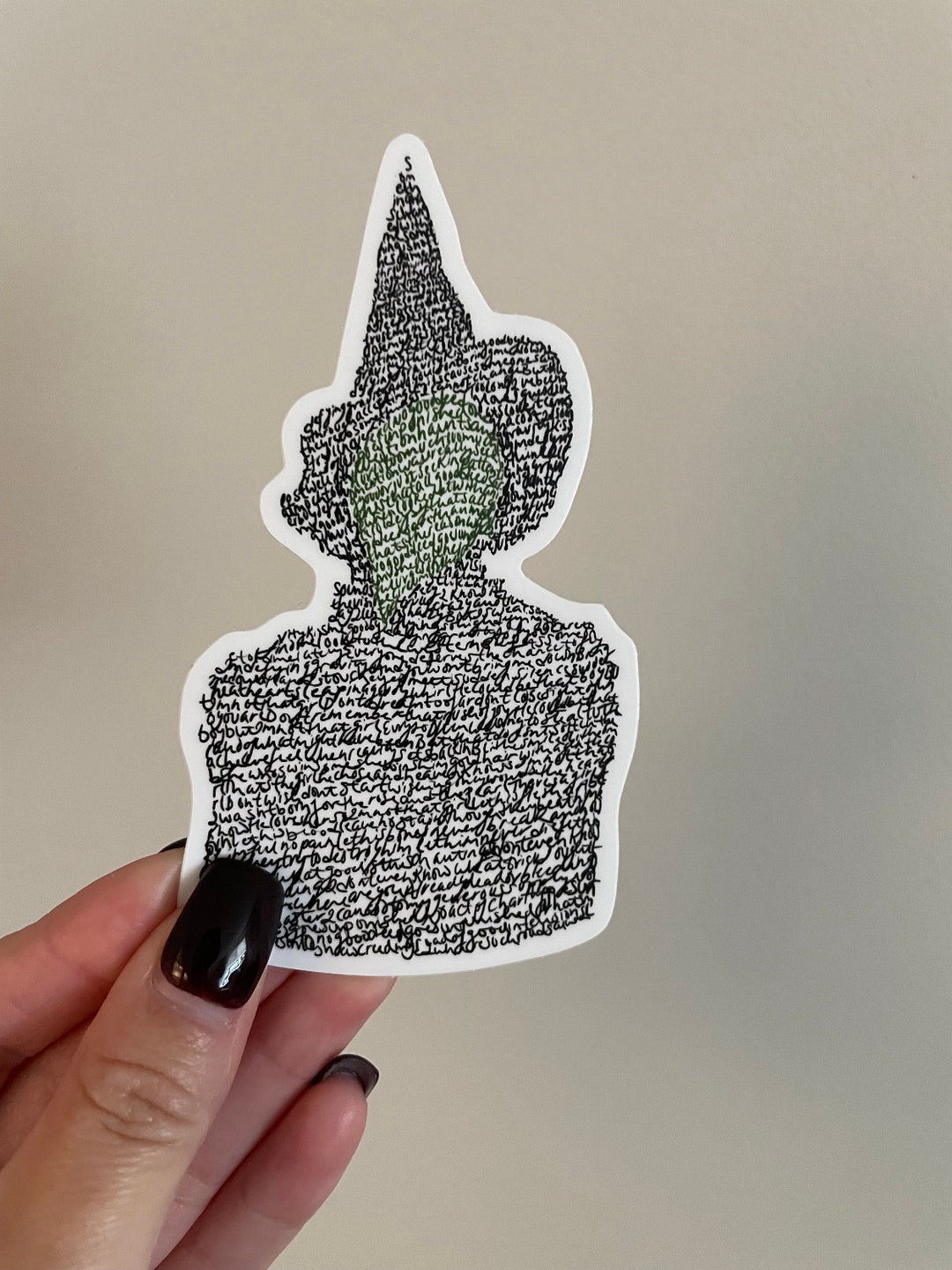 Wicked Elphaba Lyrics Sticker - Etsy