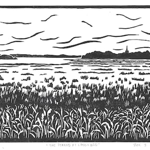 The Strand at Lough Beg | Linocut Seamus Heaney Homeplace Bellaghy ...