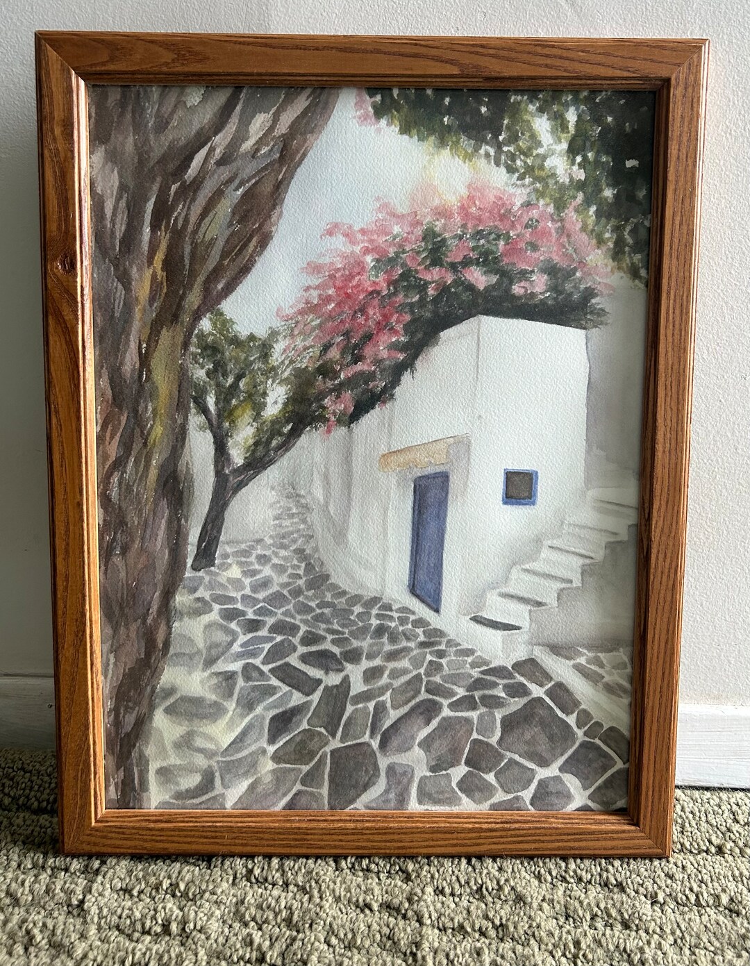 Mykonos, Greece Watercolor Painting Print. “mykonos” - Etsy