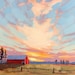 Delta Farmland | Square Landscape Mounted Print, Farmland Skies ...