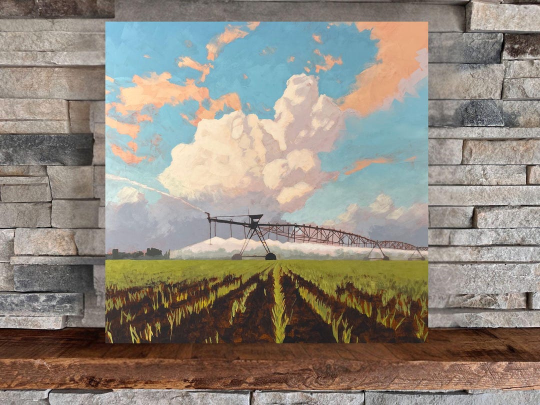 Dakota Farmland | Square Landscape Mounted Print, South Dakota Skies ...