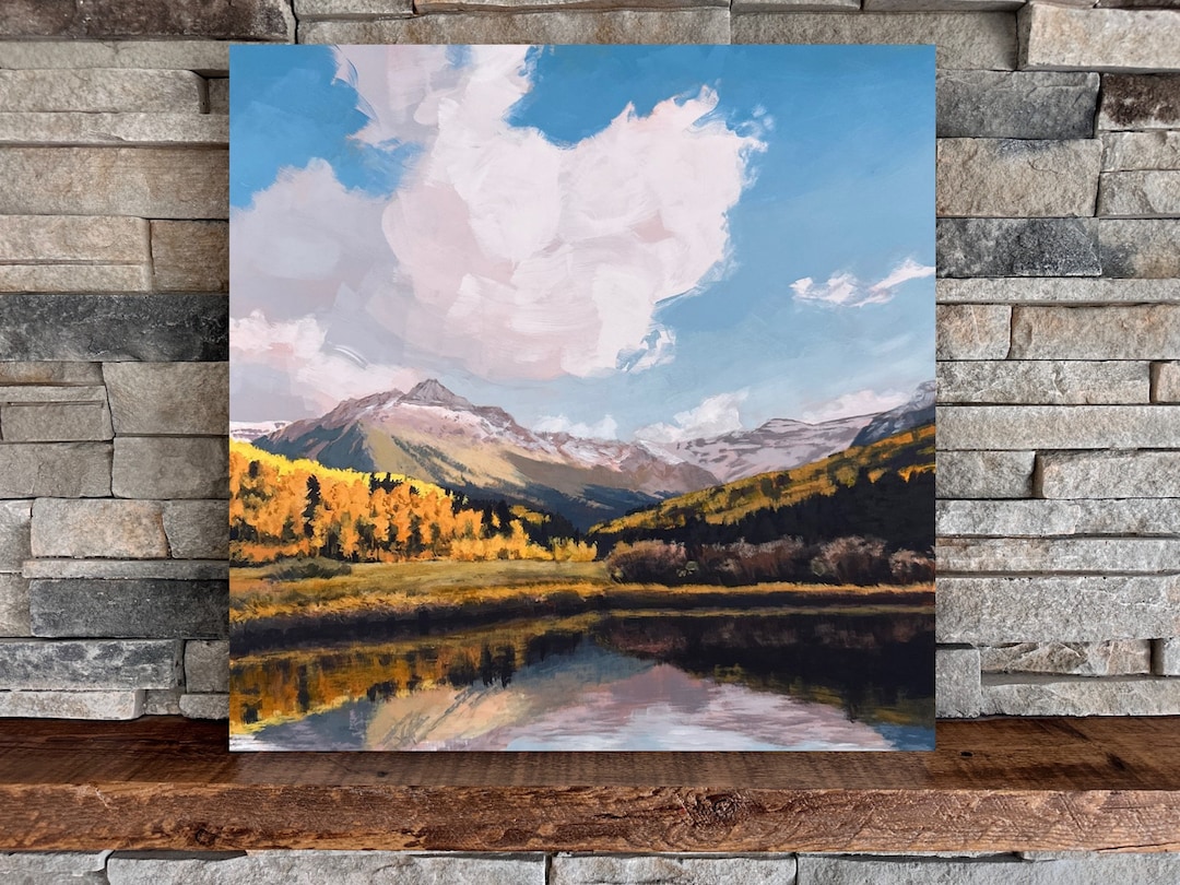 San Juan Mountains | Square Landscape Mounted Print, Colorado Mountains ...