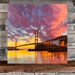 Golden Gate Bridge | Square Landscape Mounted Print, Colorful San ...