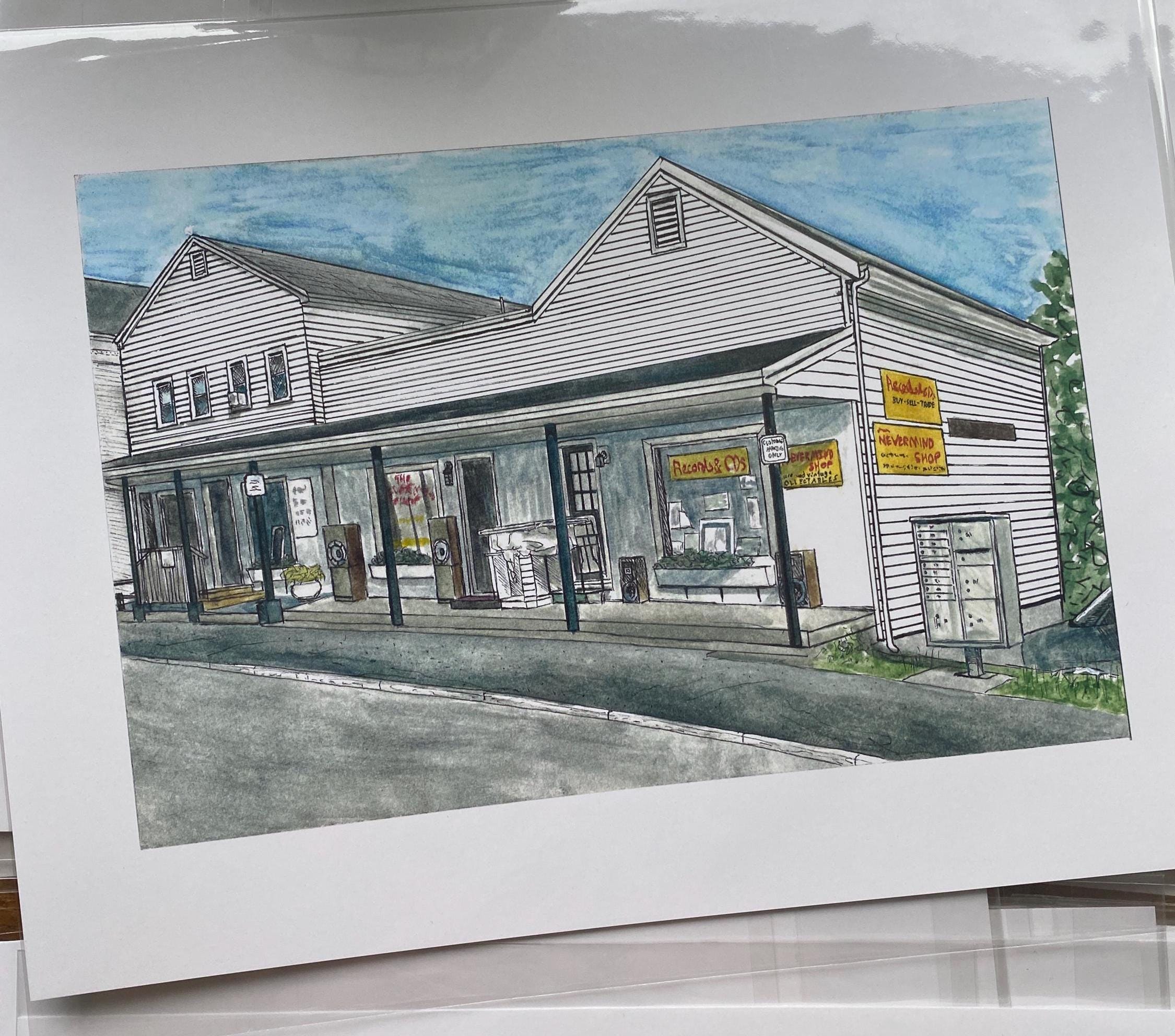 Shops on Main Street Print - Etsy
