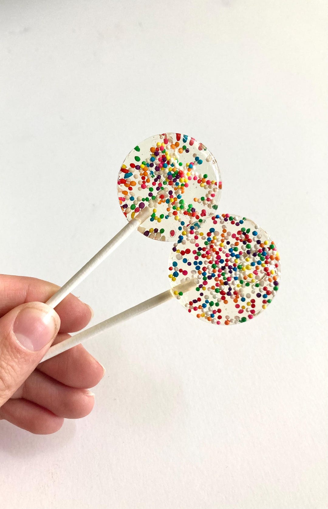 Rainbow Sprinkle Lollipops, Kids Birthday Party Favors - Etsy