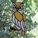 Beige and White Owl, Stained Glass Suncatcher by Mr.hi - Etsy