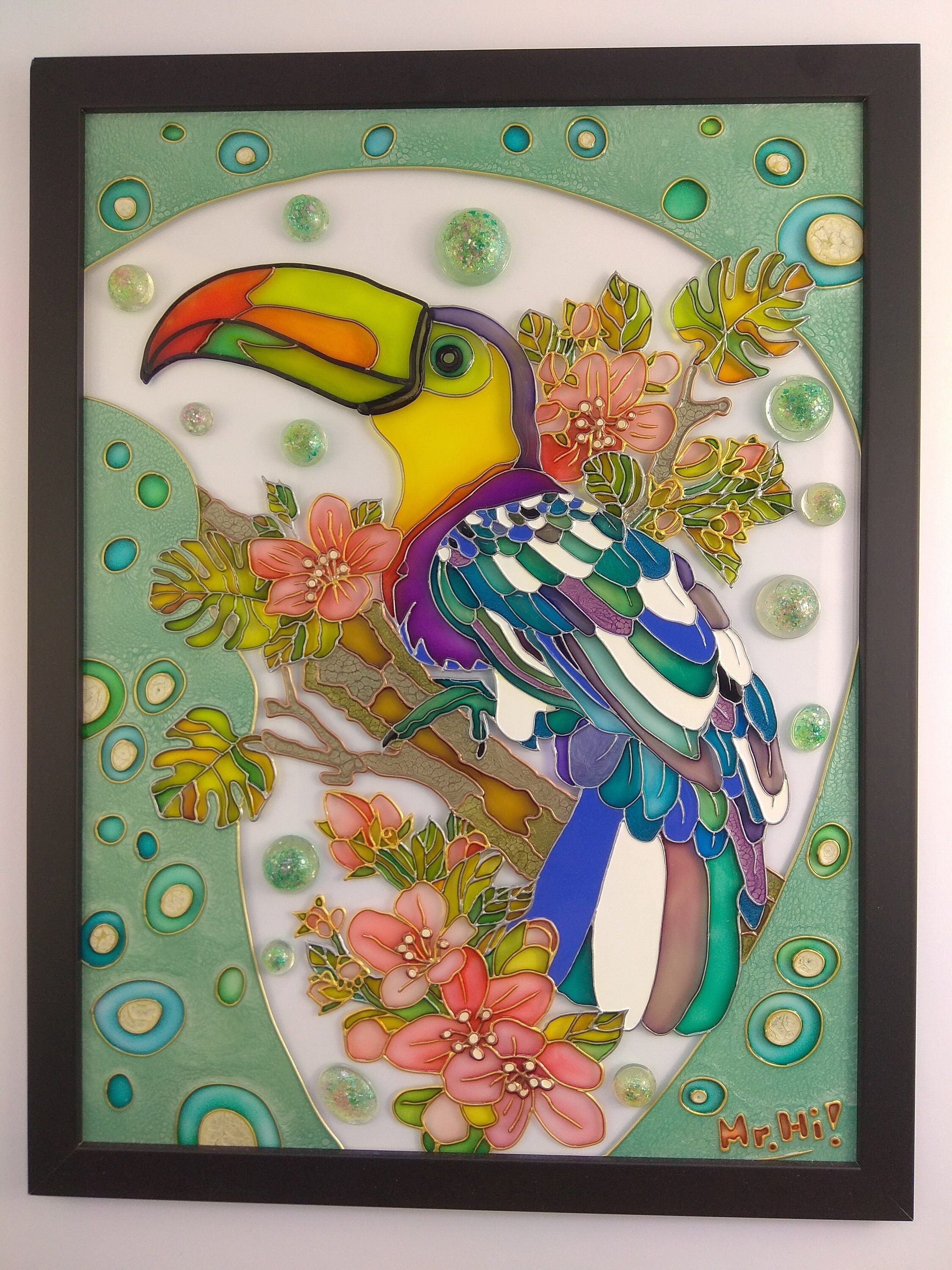 Glass Painting Designs Of Animals