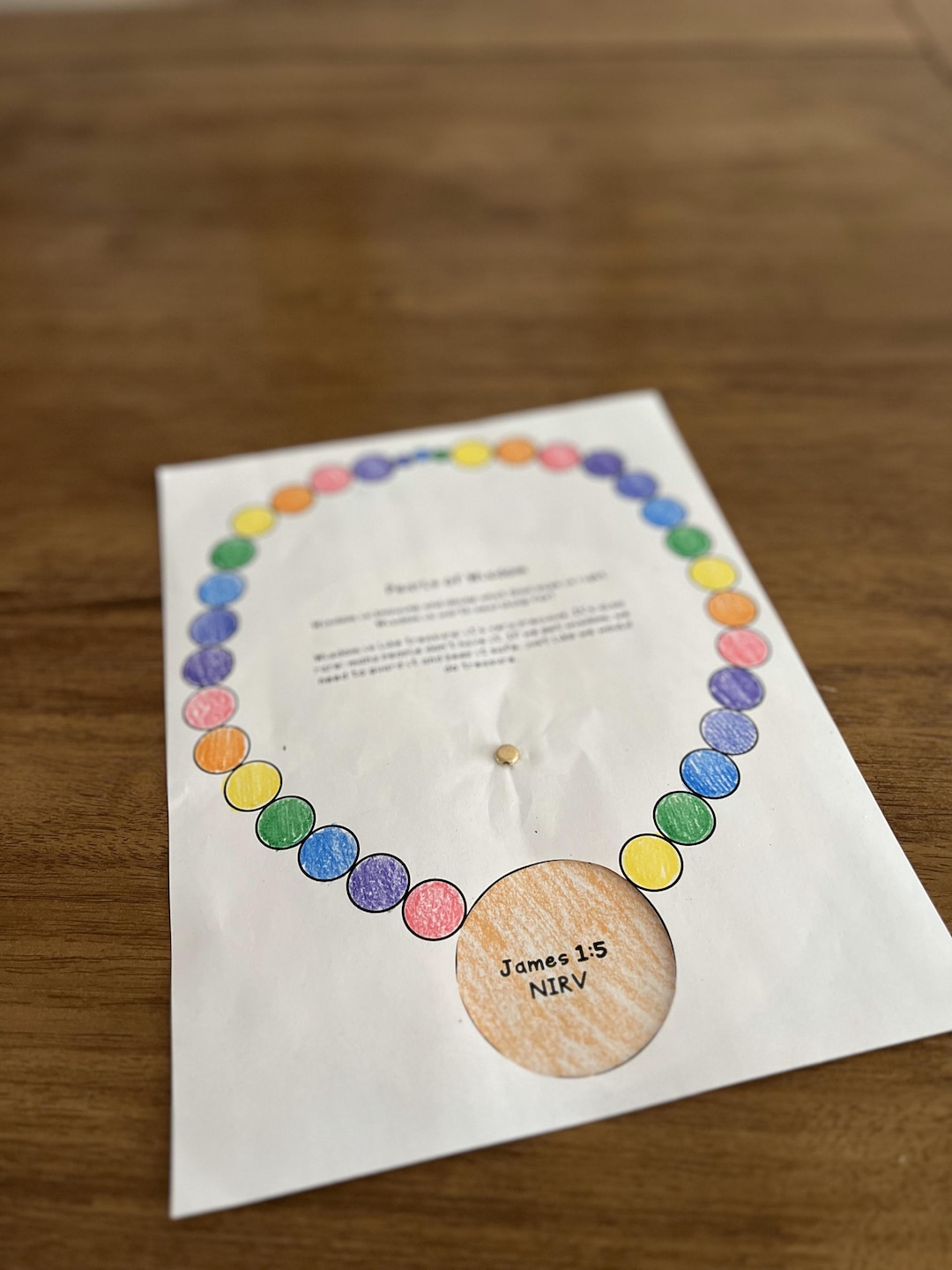 Pearls of Wisdom Craft | Fun Activity for James 1:5 | Interactive Way ...